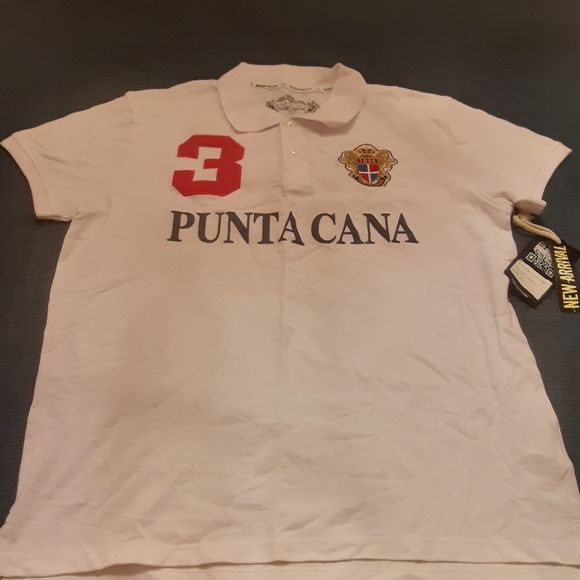 Robin Ruth | Shirts | Robin Ruth Punta Cana Crest Polo Shirt 0 Cotton ...